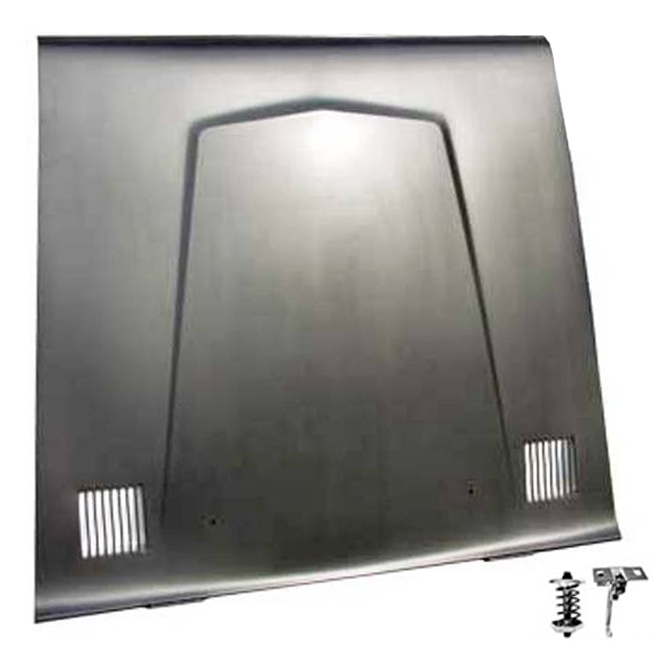 Early Ford Bronco Stock Steel Hood, Safety Latch & Spring