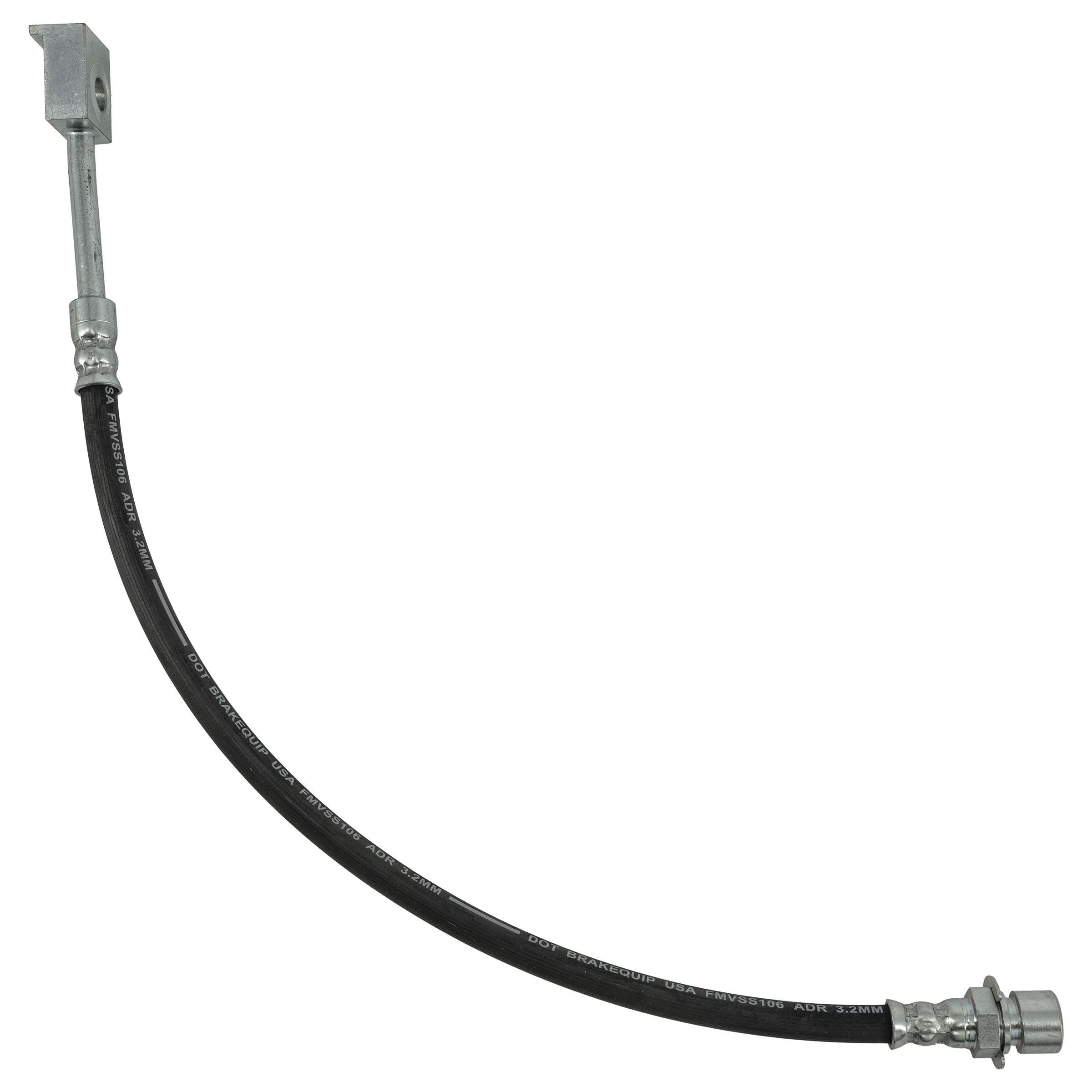 Front Disc Brake Caliper Hose - Stock Replacement, 76-77 Ford Bronco