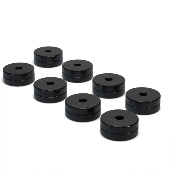 Early Bronco Black Billet 1 inch Body Lift Blocks - Set of 8