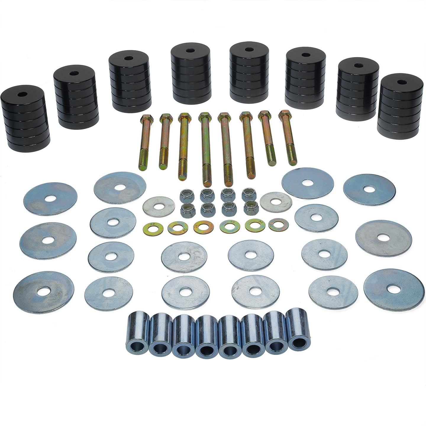 Early Bronco Billet Aluminum 3-inch Body Lift Kit - Black Anodized