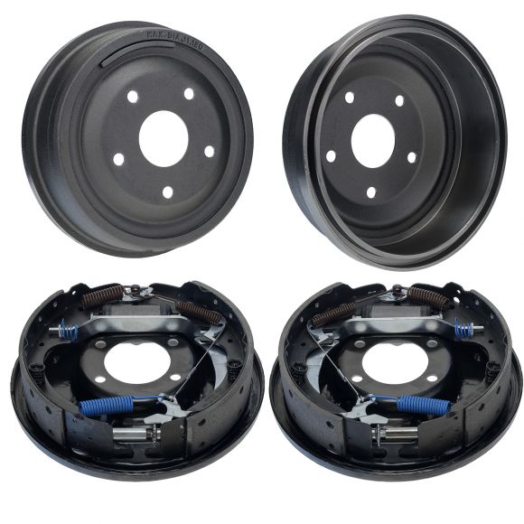 Rear Drum Brake Kit w/Backing Plates, 76-78 Bronco, 75-78 Ford Truck