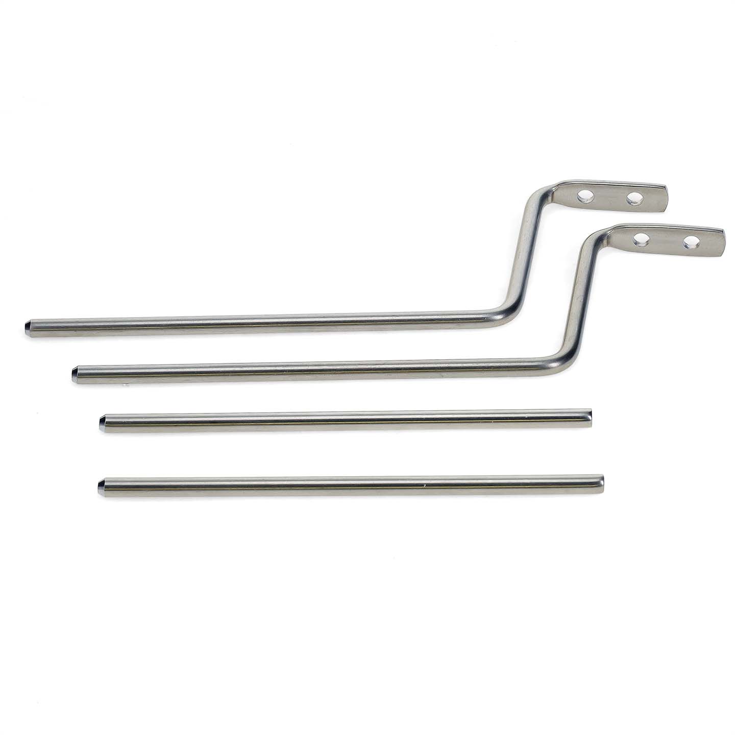 Sun Visor Rods Polished Stainless 69-77 Bronco pair