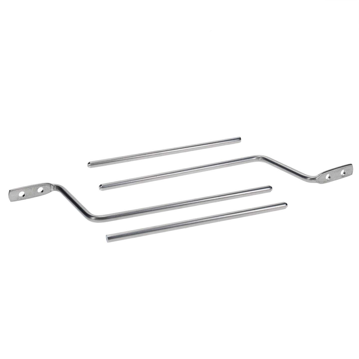 Polished Stainless Sun Visor Rods, 69-77 Ford Bronco