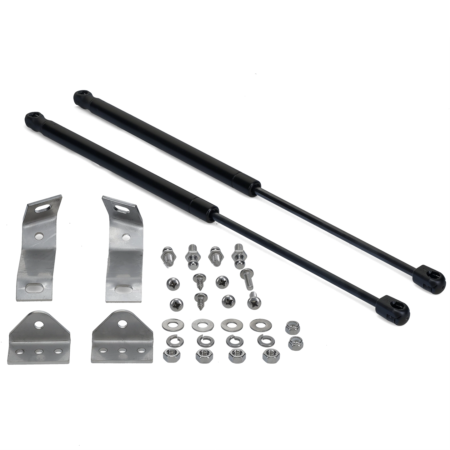 Shox N The Hood Black Hydraulic Hood Props 66-77 Bronco