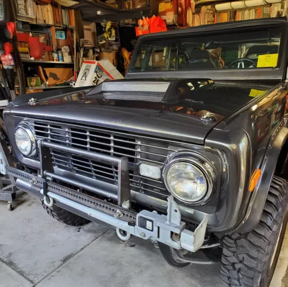 GTX Early Bronco Fiberglass Hood with Scoop