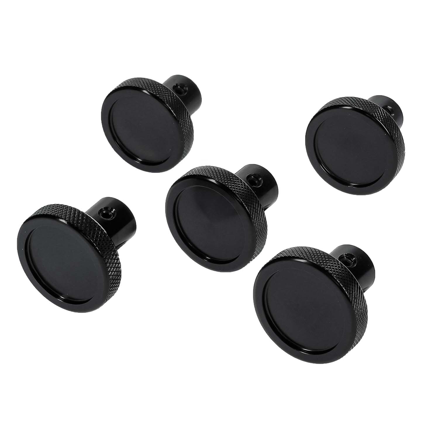 Early Bronco Black Billet Dash Instrument Knobs - Set of 5