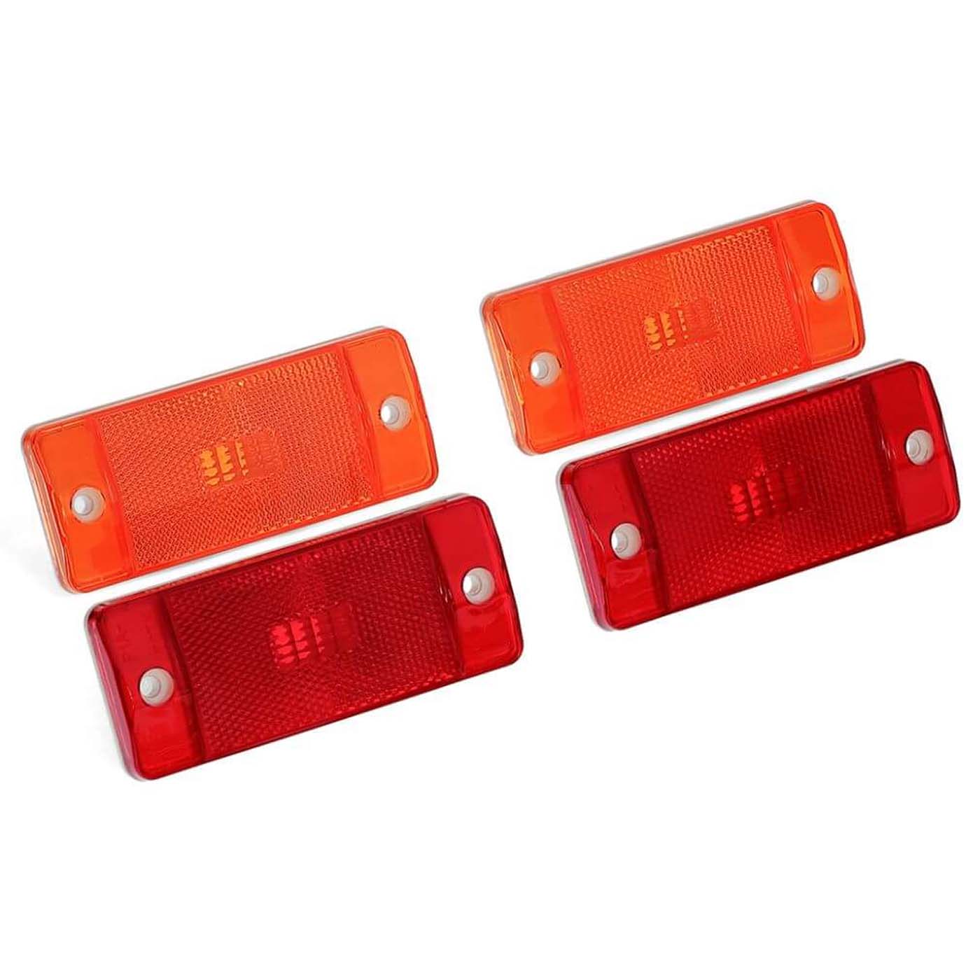 Side Marker Light Lens Kit, 70-77 Ford Bronco