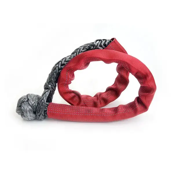 Yankum Ropes 7/16" x 20" 'Double Loop' Soft Shackle - RED Chafe Sleeve