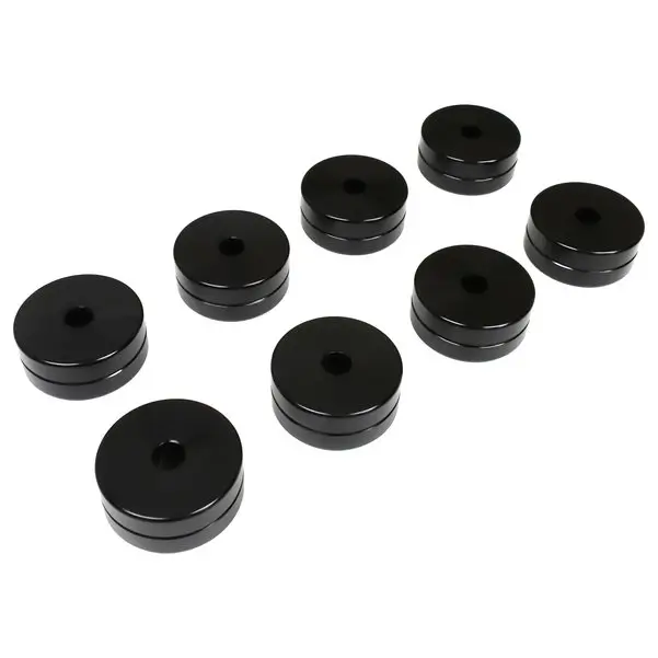 1-inch Black Billet Aluminum Body Lift Blocks set of 8