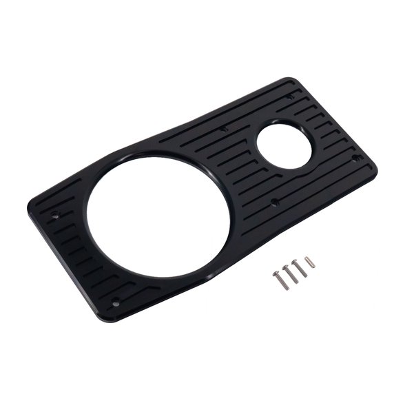 Black Billet Aluminum Early Bronco Gauge Cluster & Column Bezel