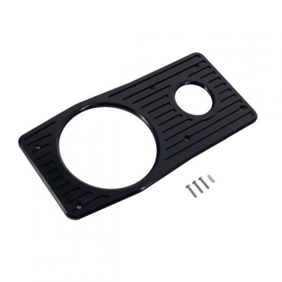 Black Billet Aluminum Early Bronco Gauge Cluster & Column Bezel