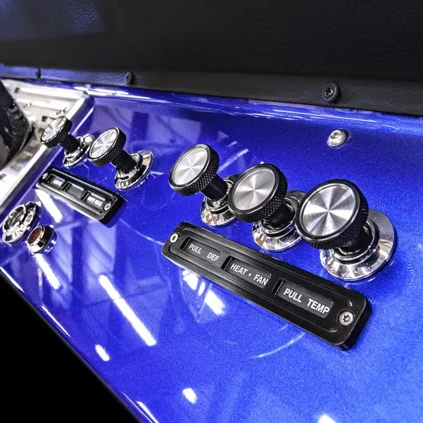 WH Black/Clear Billet Dash Knob