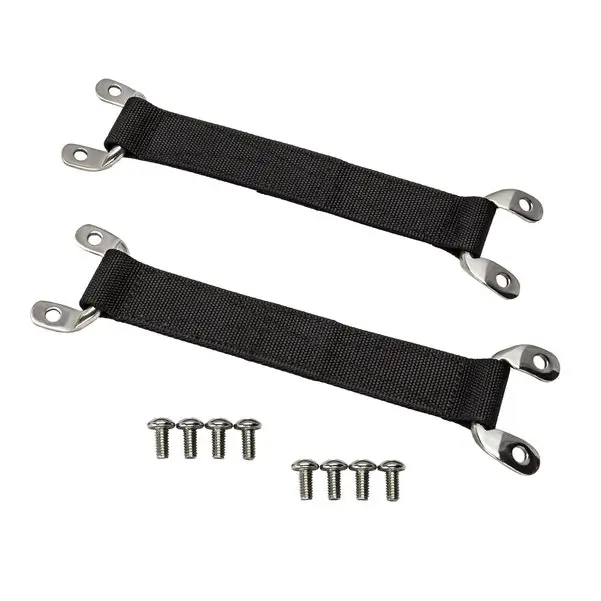 BLACK Classic Door Strap Set 66-77 Bronco