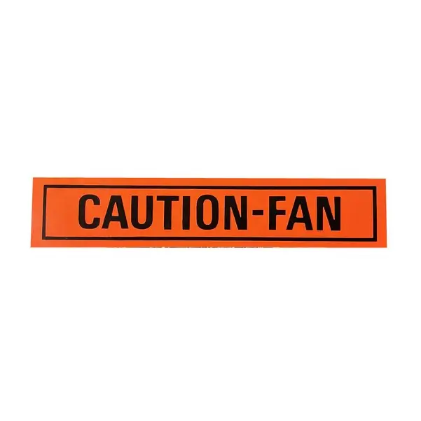 Caution Fan Sticker Decal 66-77 Bronco