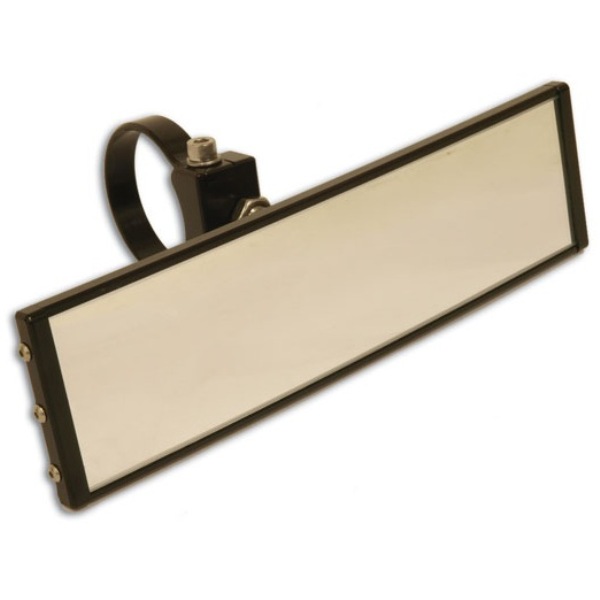 Black 9" Wide Panoramic Rearview Mirror & Clamp