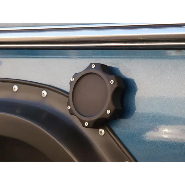 Black Billet Grabber Gas Cap Cover for Non-Locking 2.80 OD caps
