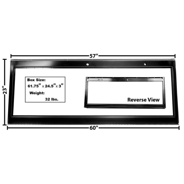 Windshield Frame for Electric Wipers OEM Style 69-77 Bronco