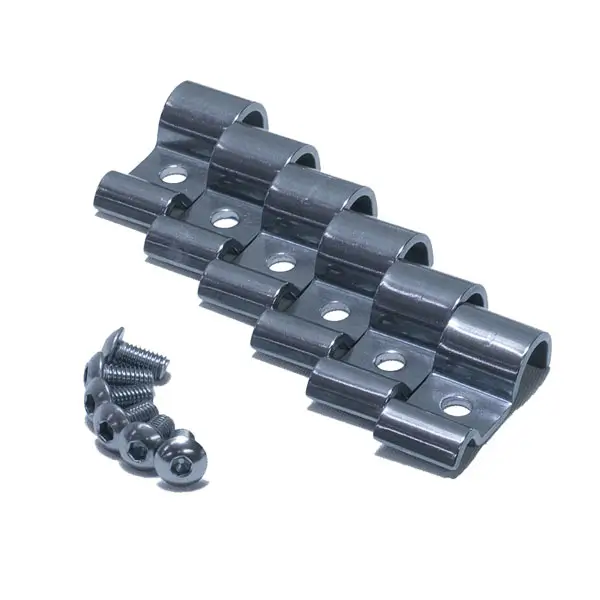 Brake/Fuel Line Frame Mount Clips Stainless Steel Set of 6