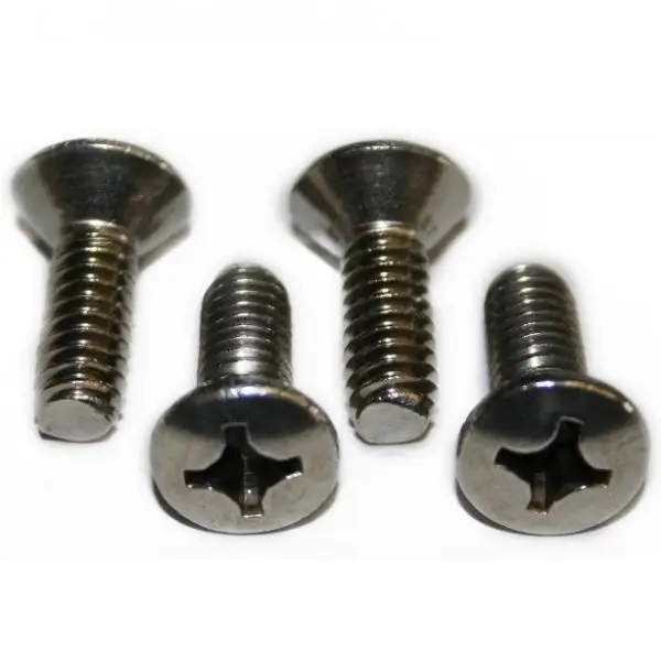 Stainless Tailgate Handle Mounting Plate Screws (4) 66-77 Bronco