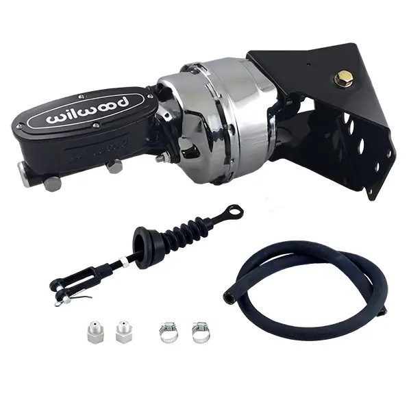 Power Brake Kit with Chrome Booster and WILWOOD Tandem Master Cylinder ...