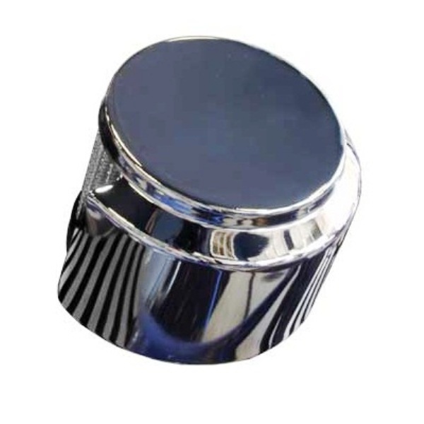 Chrome Valve Cover Shielded Breather Push On Crank Case Vent